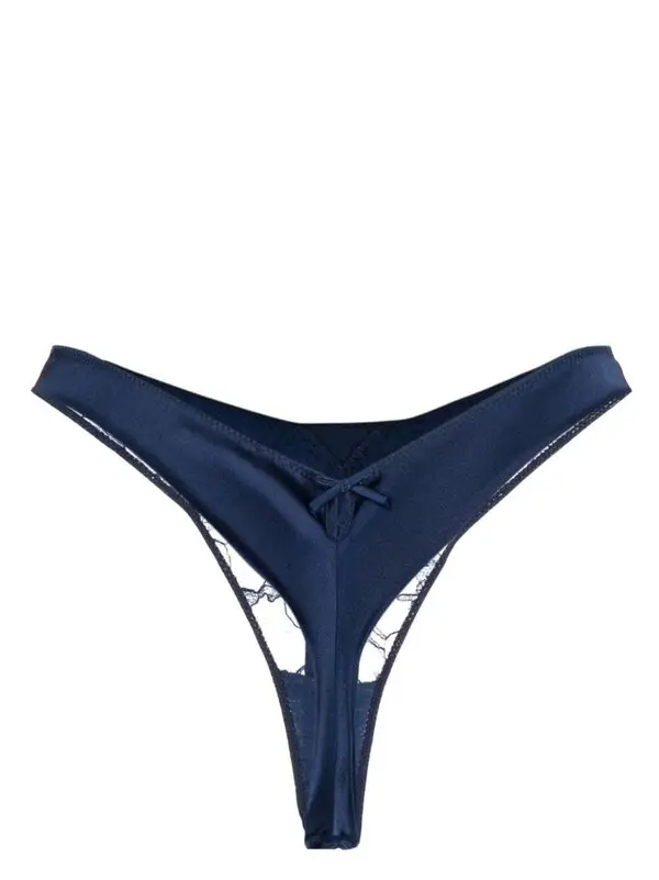 FLEUR DU MAL Magnolia Lace Thong