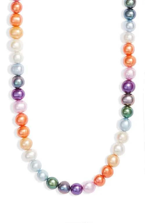 VIDAKUSH Multicolor Freshwater Pearl Necklace - Multi/gold