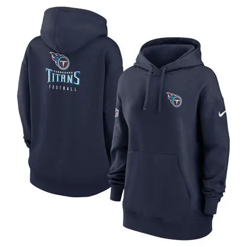 Nike Tennessee Titans 2023 Sideline Club Fleece Pullover Hoodie - Navy