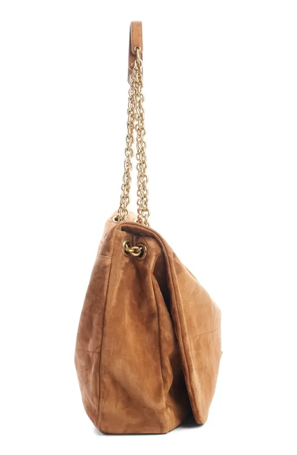 Saint Laurent Jamie 4.3 Patchwork Suede Shoulder Bag - Brown Caramel