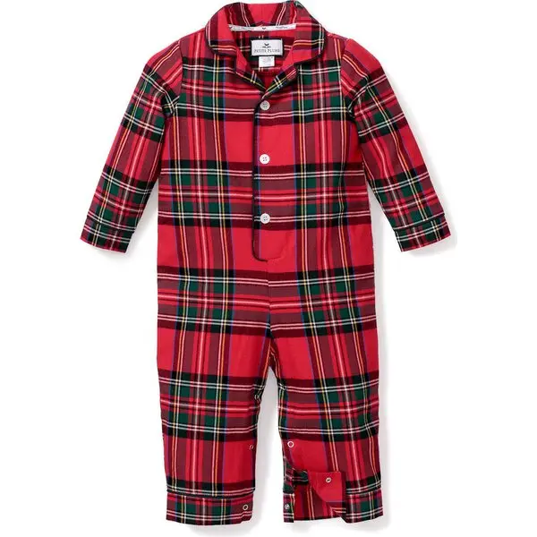 PETITE PLUME Imperial Tartan Flannel Pajamas - Red