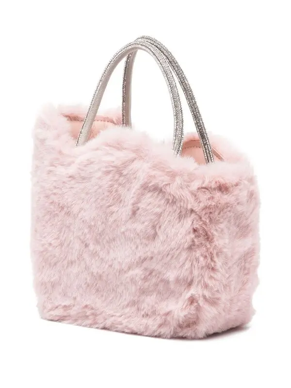 LE SILLA Micro Ivy Faux-fur Tote
