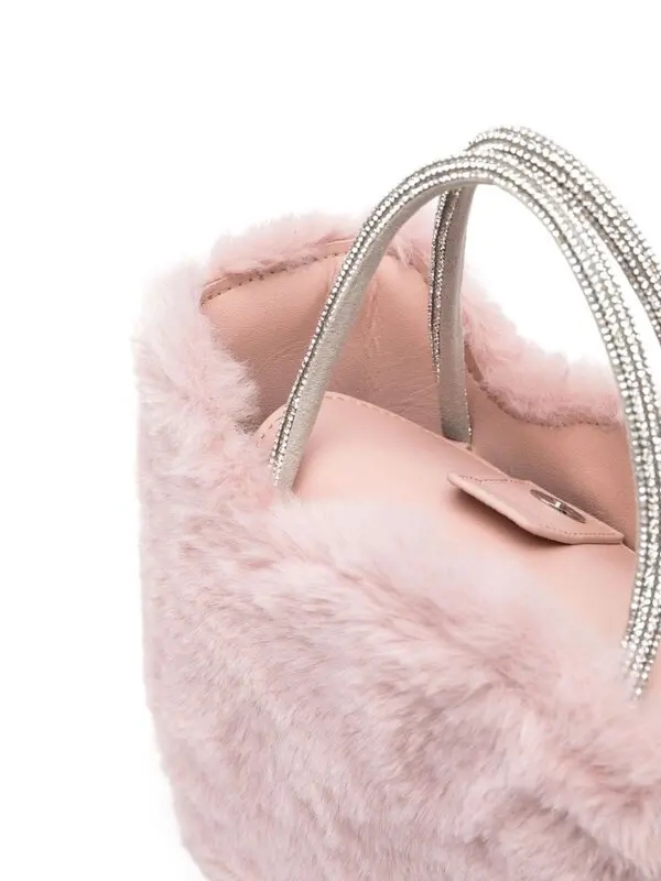 LE SILLA Micro Ivy Faux-fur Tote