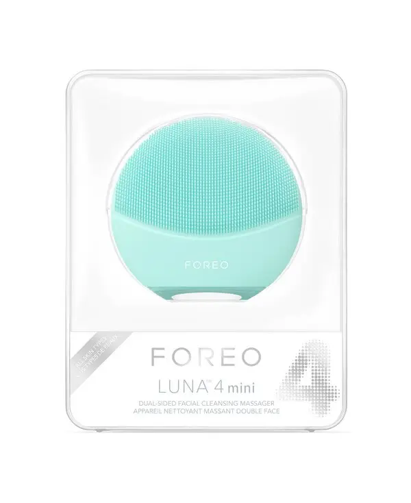 Foreo Luna 4 Mini Deep Cleansing Dual-sided Facial Cleansing Massager - Arctic Blue