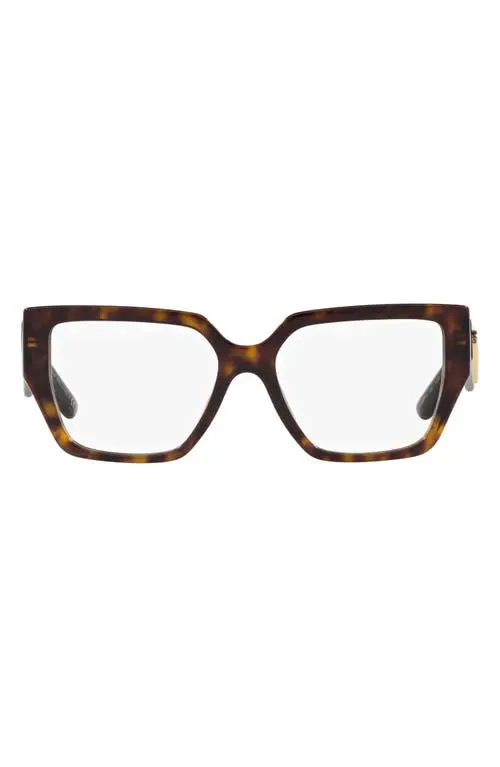 Dolce & Gabbana 55mm Square Eyeglasses - Havana