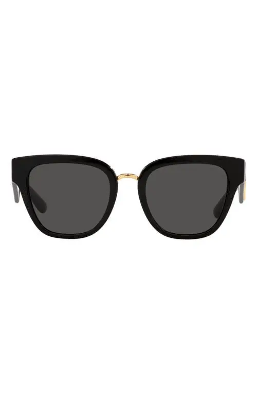Dolce & Gabbana 51mm Butterfly Sunglasses - Dark Grey