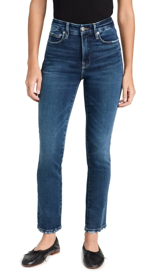 Good American Good Legs Straight Jeans - Indigo511