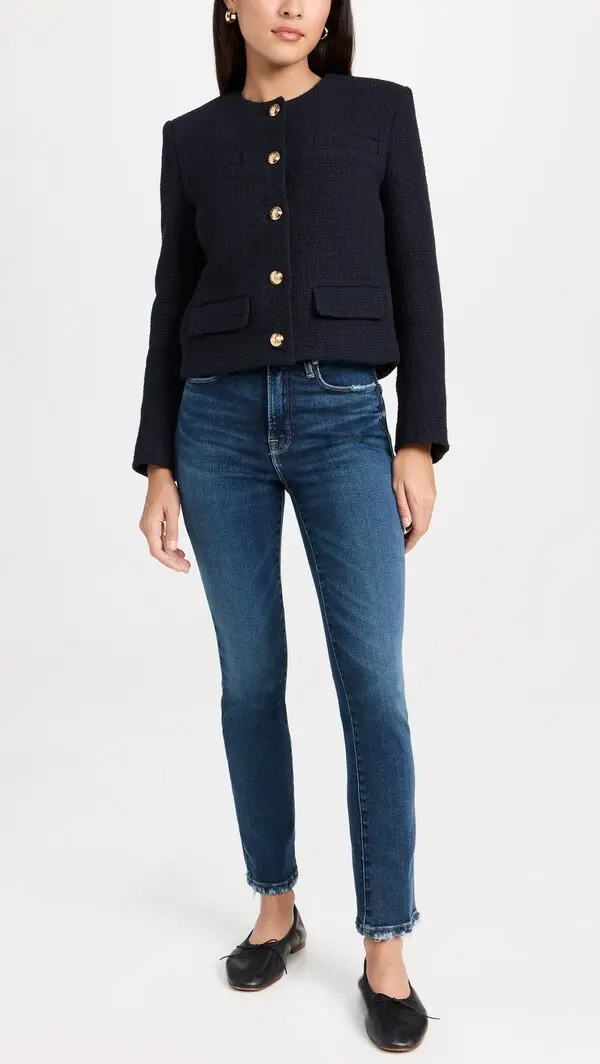 Good American Good Legs Straight Jeans - Indigo511