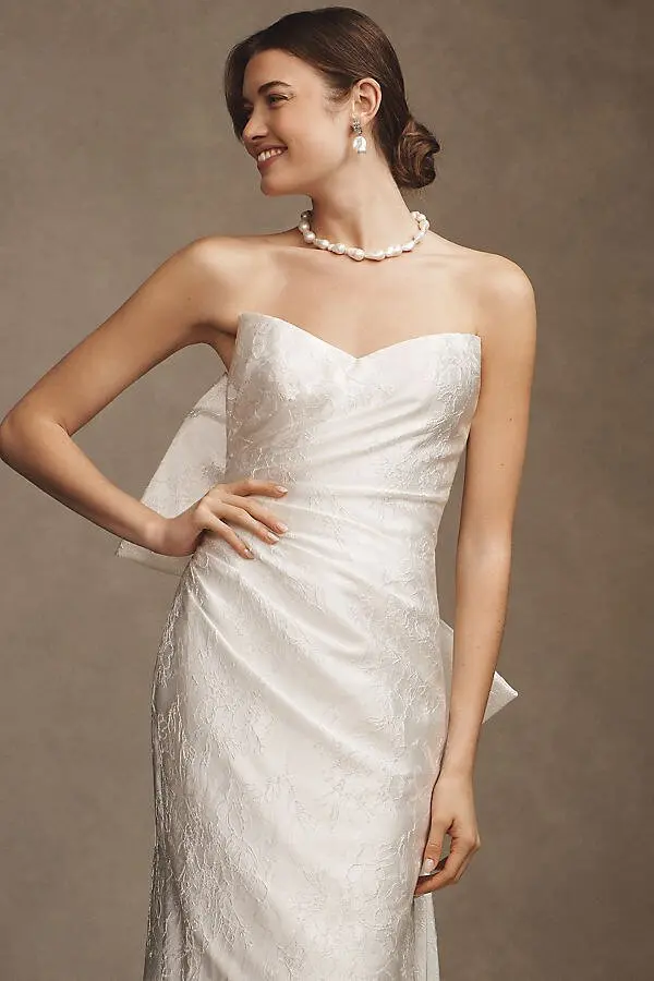 Watters Wtoo Callahan Sweetheart Jacquard Wedding Gown