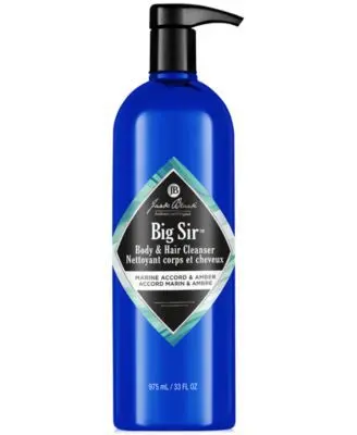 Jack Black Big Sir Body Hair Cleanser With Marine Accord Amber - No Color