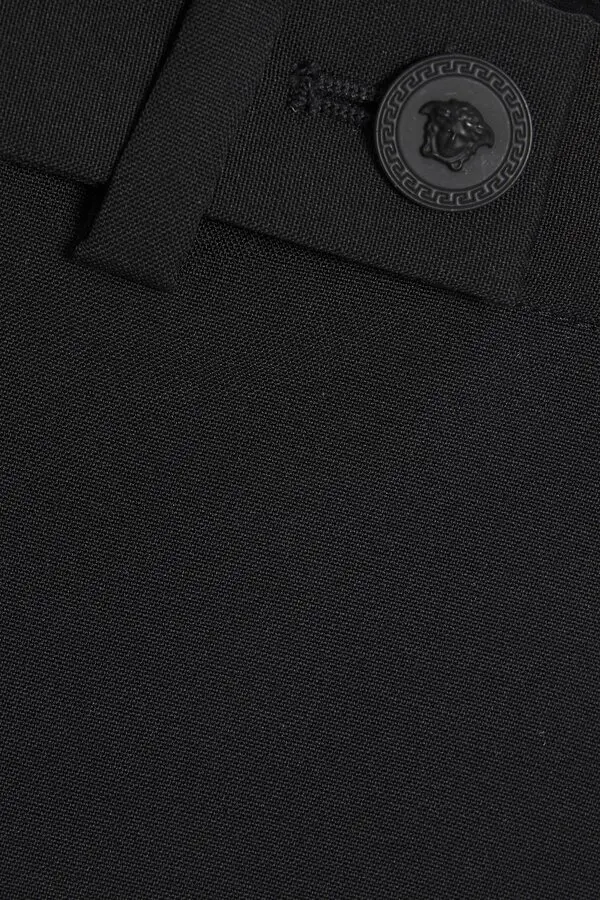 Versace Jacquard-paneled Flared Pants