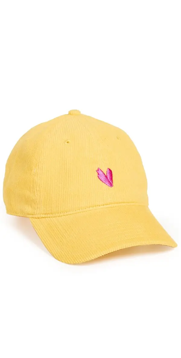 KERRI ROSENTHAL Corduroy Baseball Hat Heart