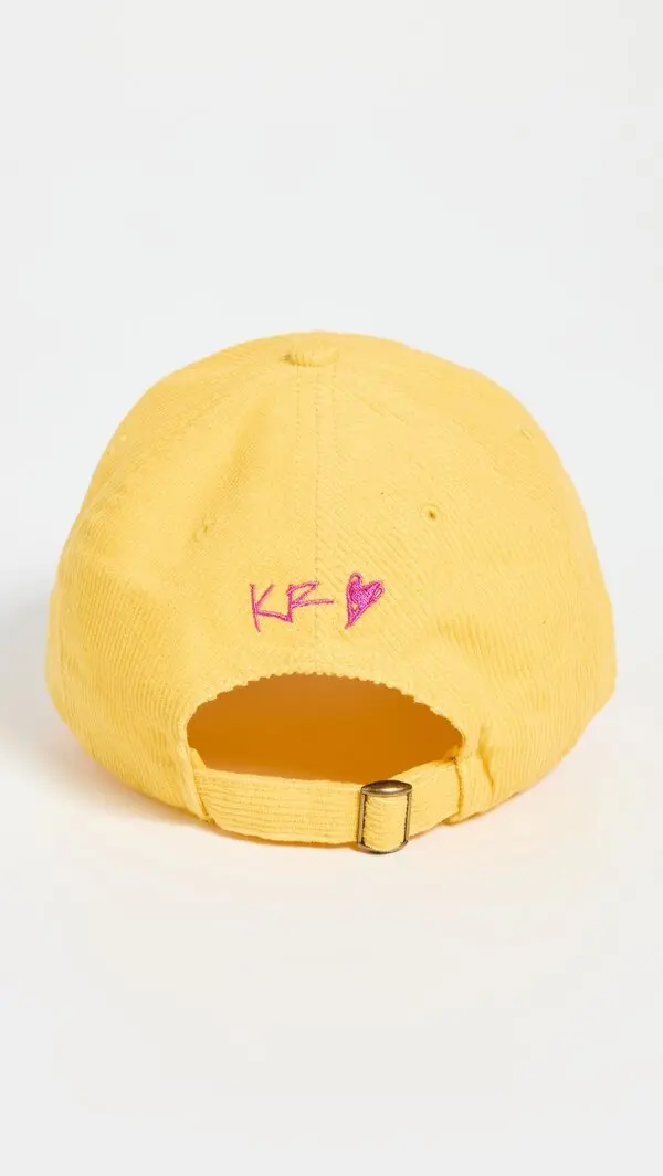 KERRI ROSENTHAL Corduroy Baseball Hat Heart