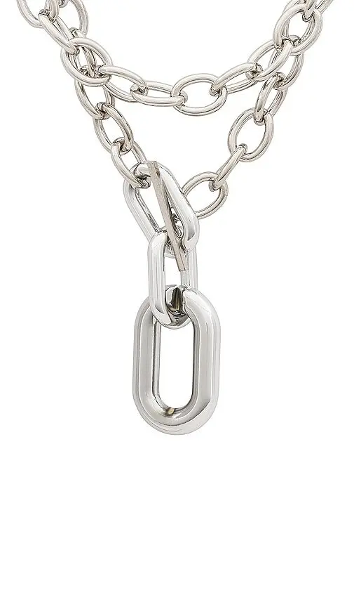 AMBER SCEATS Large Chain Layered Necklace