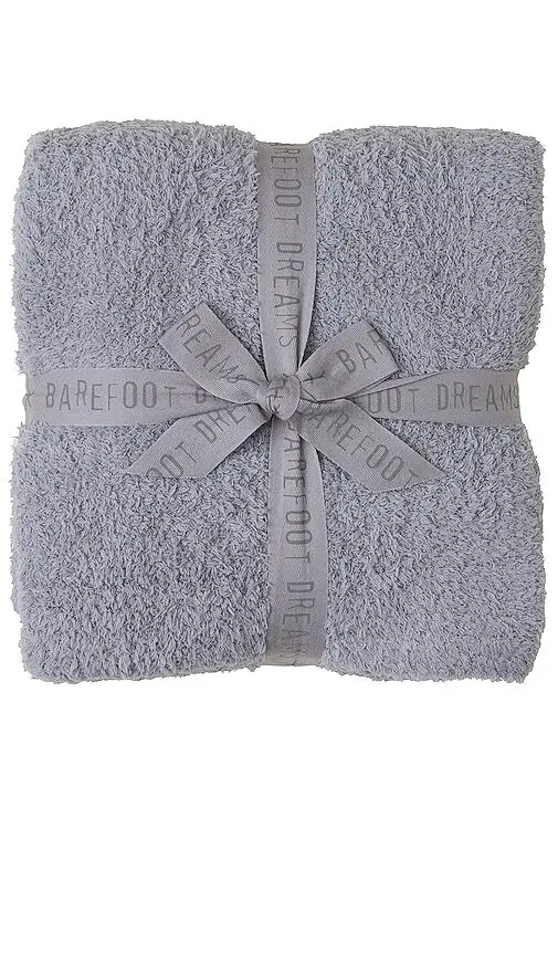 Barefoot Dreams Cozychic Ribbed Throw In Grey - Dove Gray