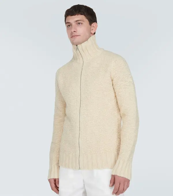 JIL SANDER Wool Cardigan - Beige