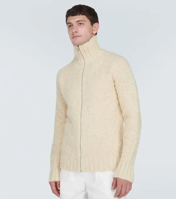 JIL SANDER Wool Cardigan - Beige
