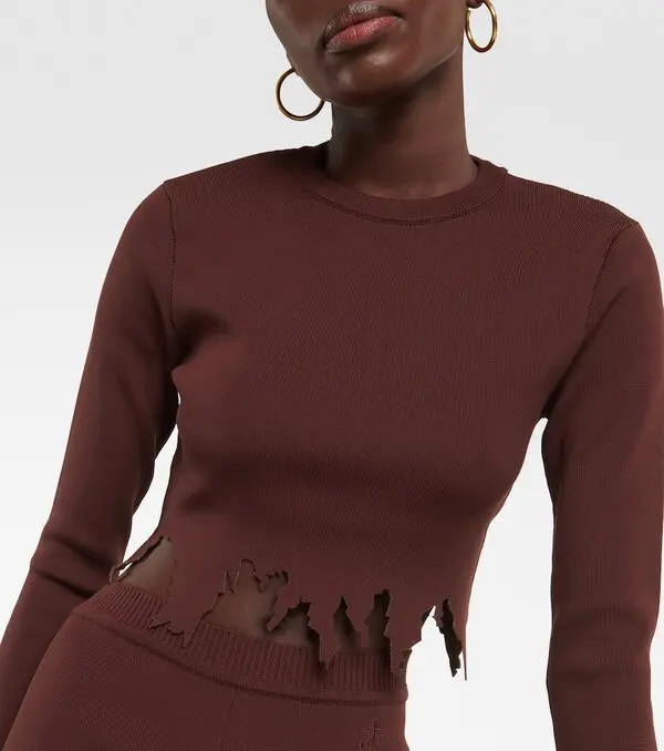 JW Anderson Distressed Crop Top
