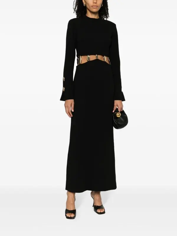 Simkhai Round-neck Midi Dress With Cut-out Detailing