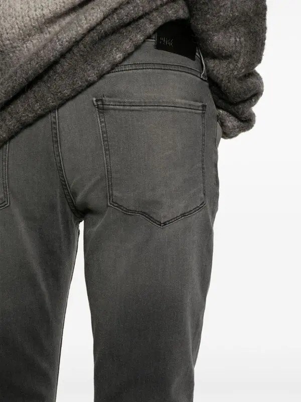 Paige Lennox Low-rise Skinny Jeans - Grey