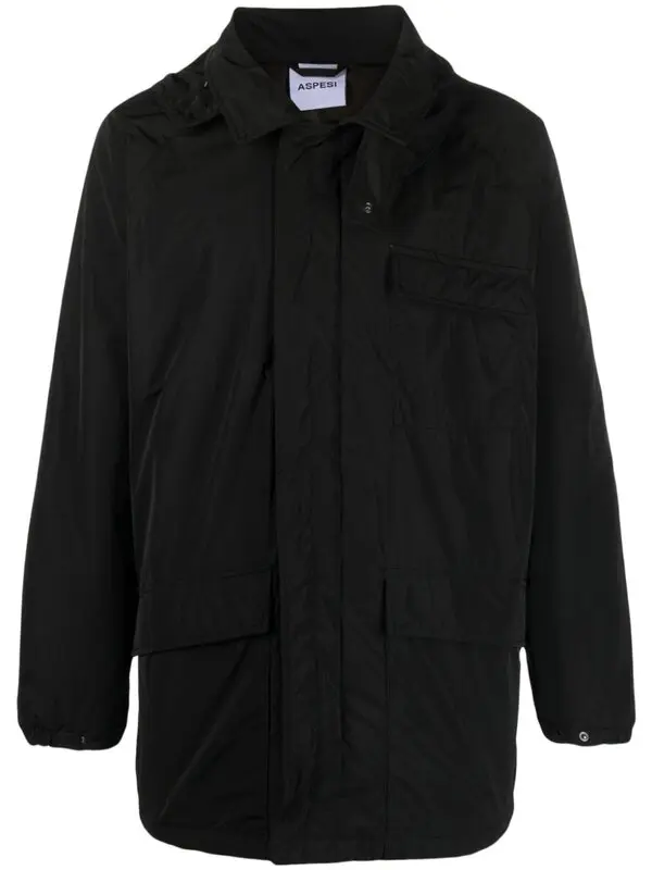 Aspesi Hooded Long Sleeve Coat