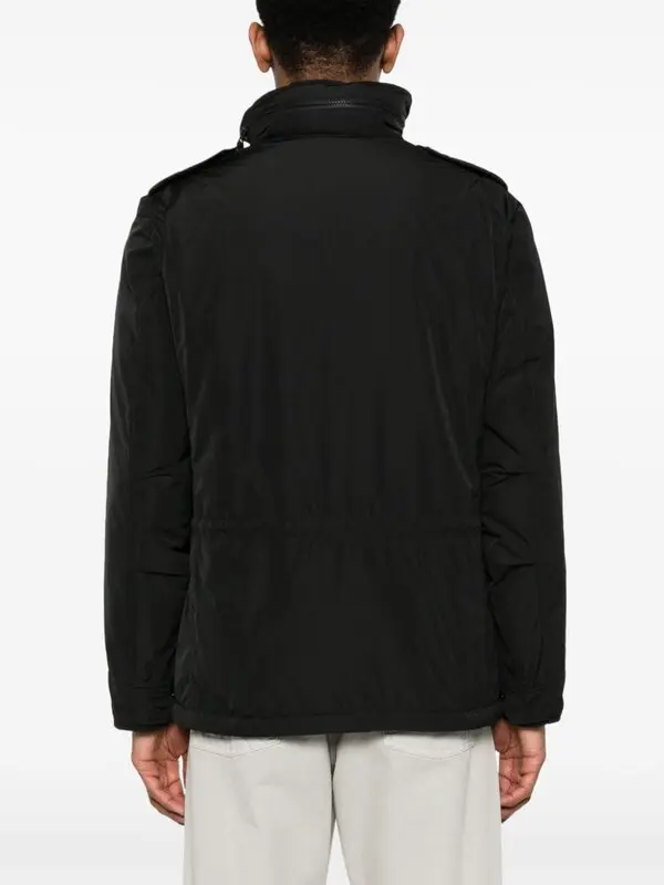 Aspesi Funnel-neck Long-sleeve Jacket - Black