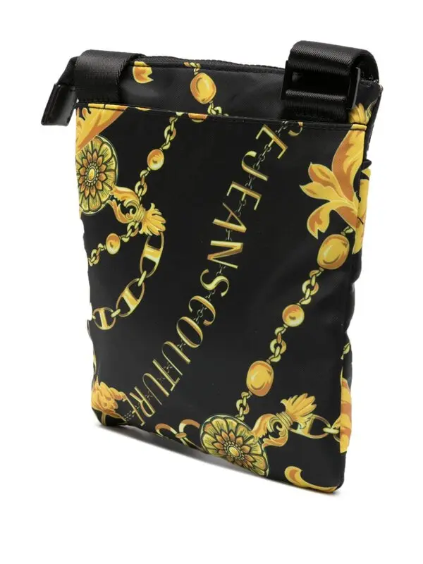 Versace Chain Couture-print Messenger Bag