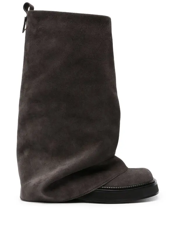 Attico Robin Layered Suede Boots