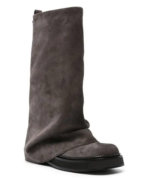 Attico Robin Layered Suede Boots