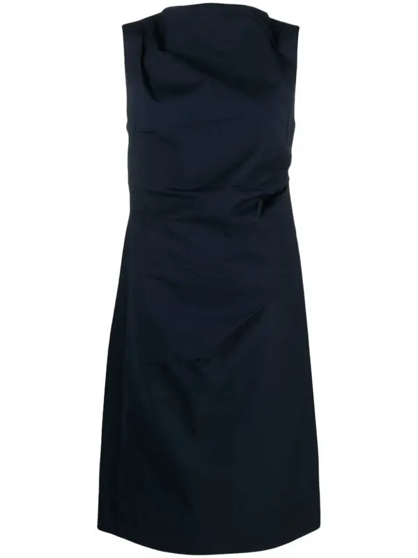 Co Gathered Sleeveless Midi Dress