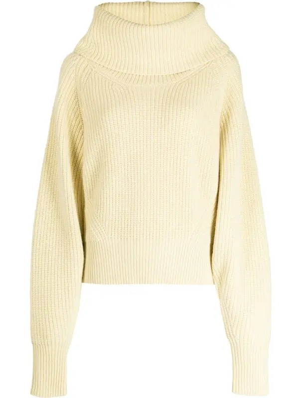 SA SU PHI Funnel-neck Ribbed-knit Jumper