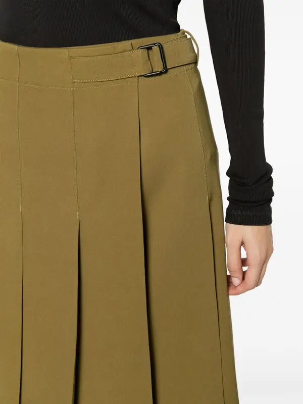 LEMAIRE Pleated Wrap Midi Skirt