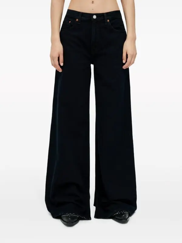 RE/DONE Low Rider Loose Jeans - Black