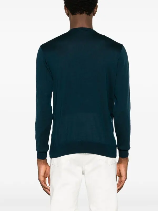 Paul & Shark Crew-neck Virgin Wool Jumper - Blue