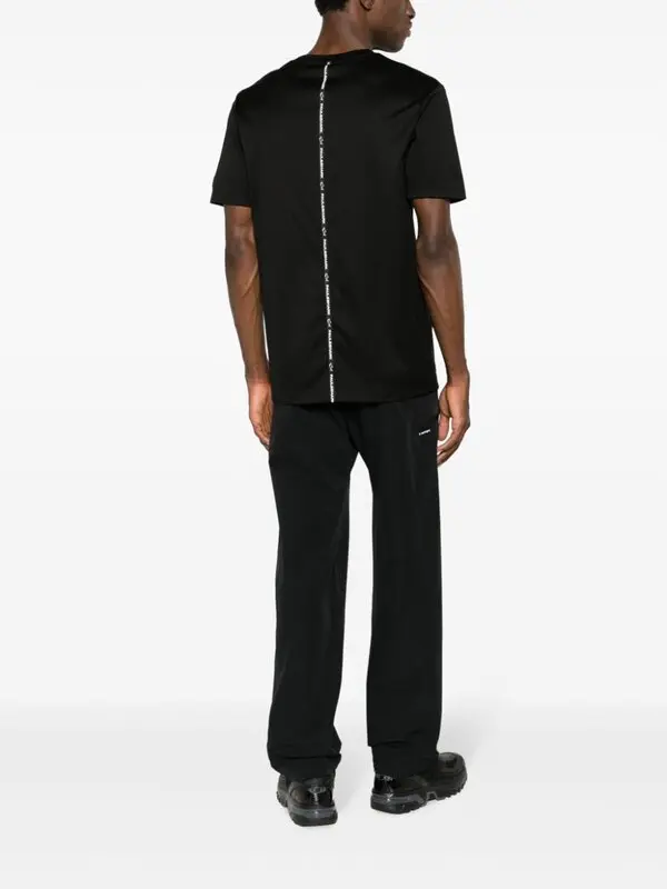 Paul & Shark Logo-tape Cotton Shirt - Black