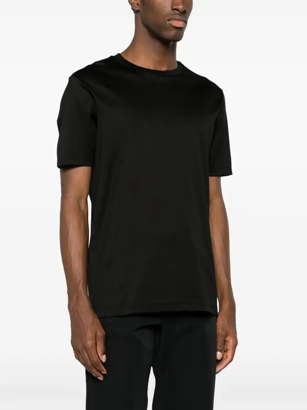 Paul & Shark Logo-tape Cotton Shirt - Black