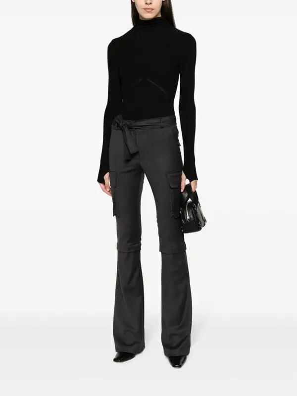 ANDREĀDAMO Balaclava-hood Ribbed Jumper