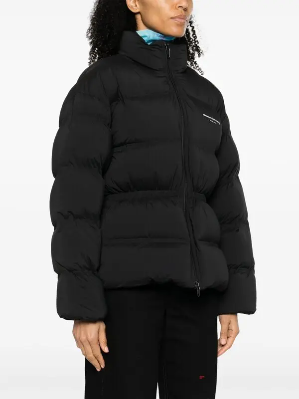Alexander Wang Reflective-logo Jacquard Puffer Jacket