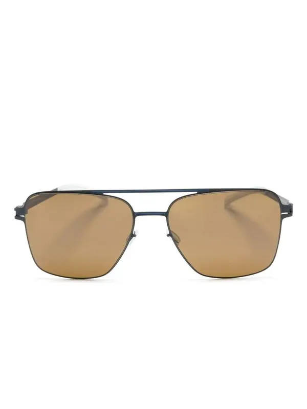 Mykita Pilot-frame Double-bridge Sunglasses - Blue