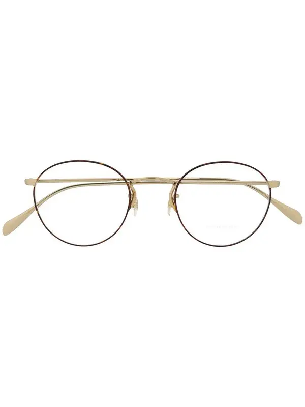 Oliver Spencer Coleridge Round Eyeglasses - Brown