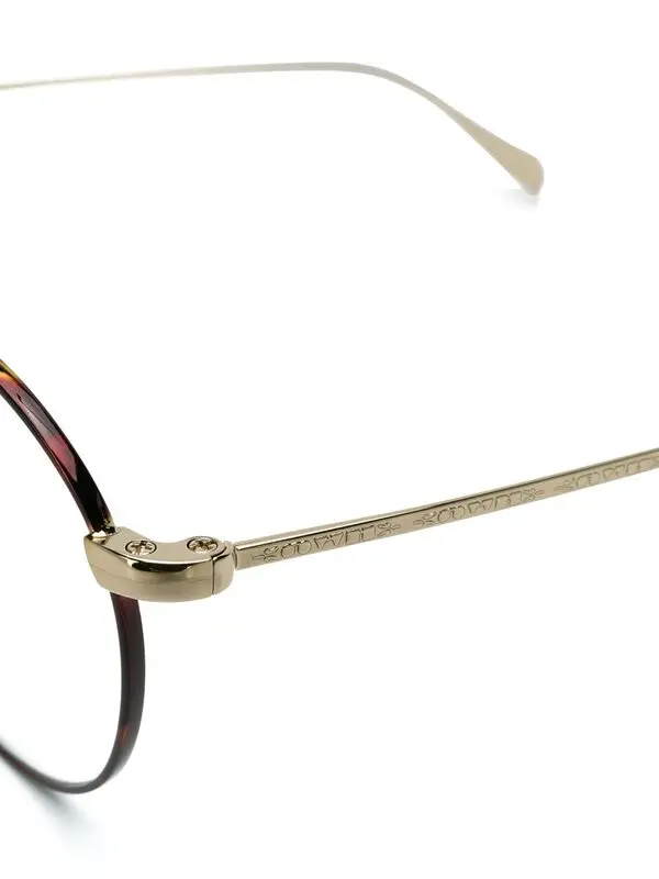 Oliver Spencer Coleridge Round Eyeglasses - Brown
