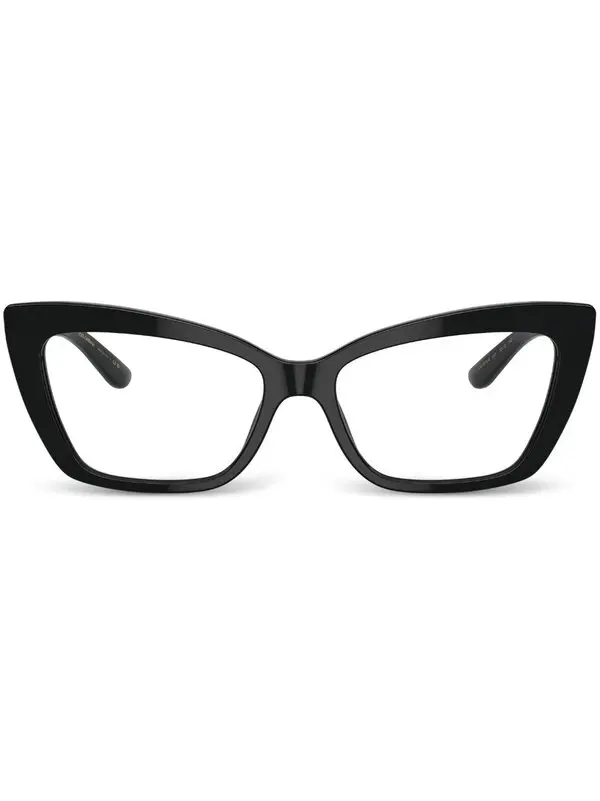 Dolce & Gabbana Cutout Cat-eye Glasses - Black