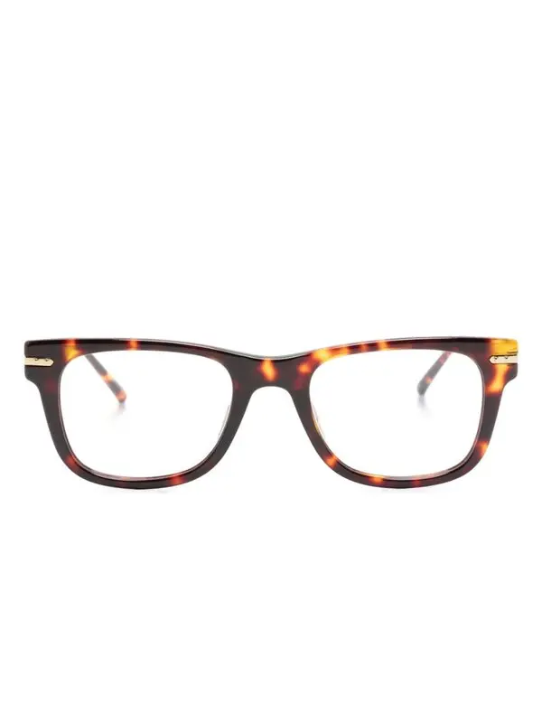 Linda Farrow Portico Square-frame Glasses - Brown