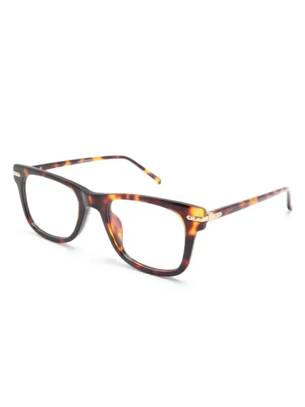 Linda Farrow Portico Square-frame Glasses - Brown