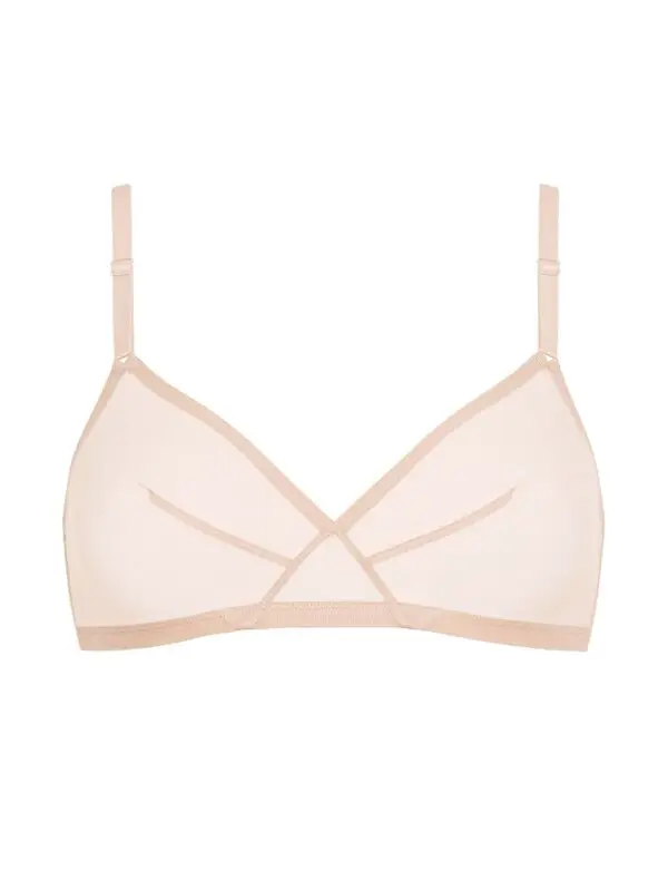 ERES Bel Sheer Tulle Triangle Bra - Neutrals
