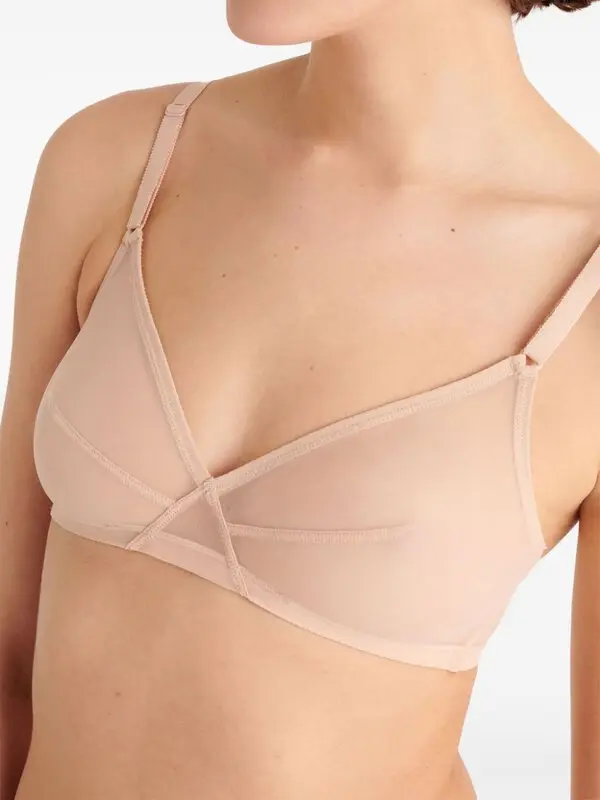 ERES Bel Sheer Tulle Triangle Bra - Neutrals