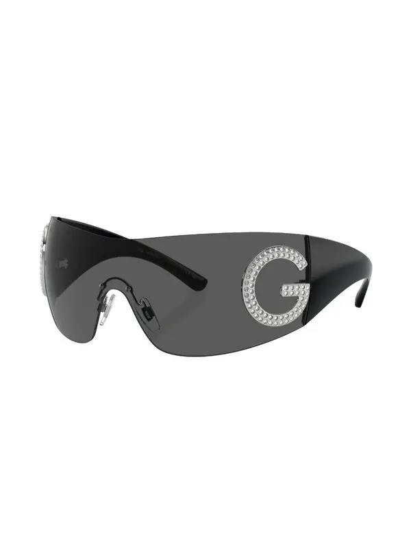 Dolce & Gabbana Re-edition Shield Sunglasses - Black