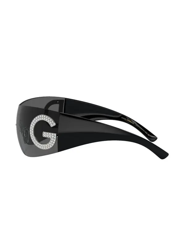 Dolce & Gabbana Re-edition Shield Sunglasses - Black