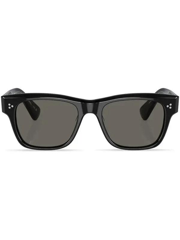 Oliver Spencer Birell Square-frame Sunglasses - Black