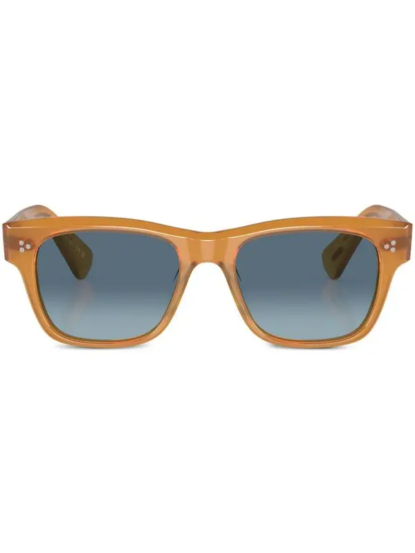 Oliver Spencer Birell Square-frame Sunglasses - Brown